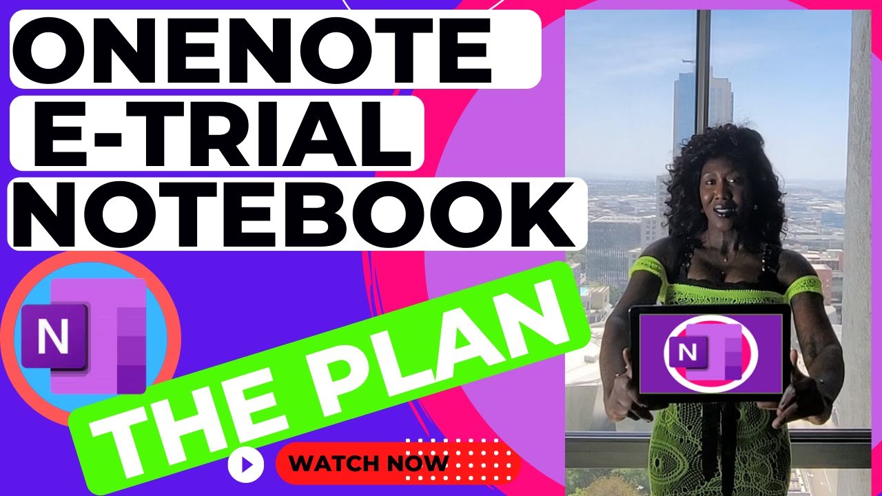 THE PLAN SECTION: Prof. Blackmore's OneNote e- Trial Notebook & PDF Digital Trial Notebook Template