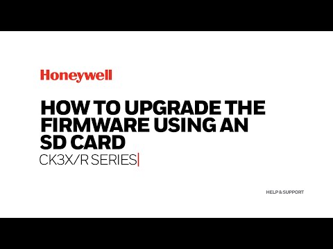 How to upgrade the firmware on CK3X/R series using an SD card