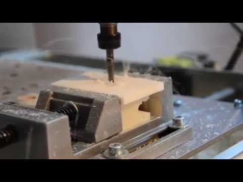 PTFE Teflon milling. Desktop cnc machine
