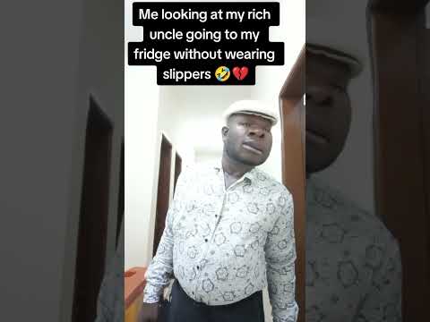 Me looking at my rich uncle going to my fridge without wearing slippers 🤣💔#funny #comedymoments