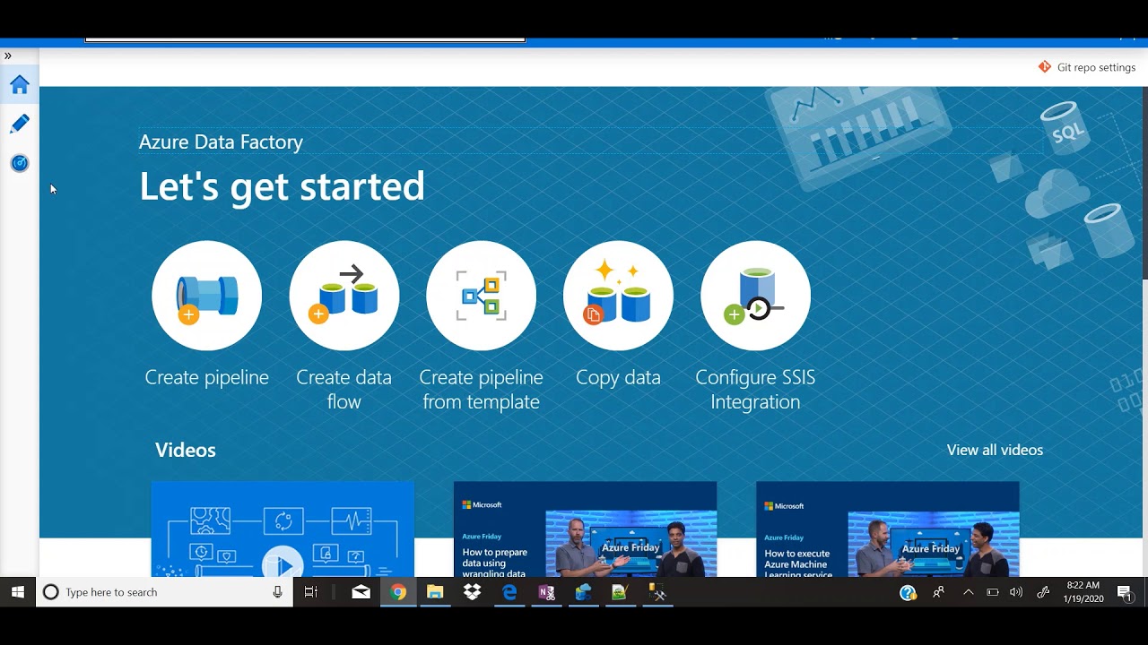 Create ADF and associate with Github