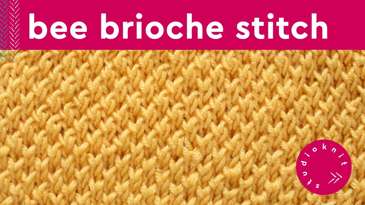 Bee Stitch Brioche Knitting Pattern (4 Row Repeat)