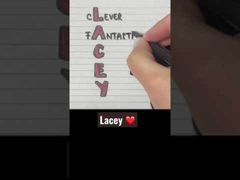 Meaning of the name LACEY #meaning #name #lacey