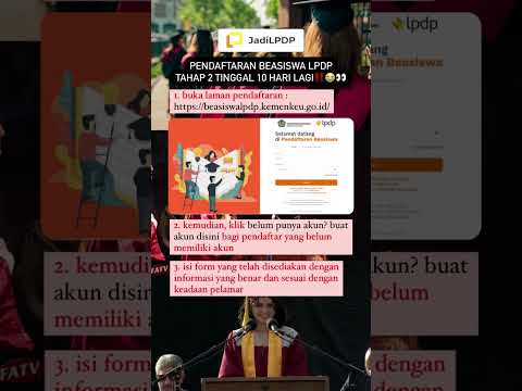 pendaftaran beasiswa LPDP batch 2 tinggal 10 hari lagi‼️ #beasiswa #pendaftaran #lpdp2024