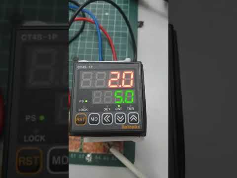 AUTONICS COUNTER SELECT "C" MODE COUNTING RESET TO 0( ZERO) .