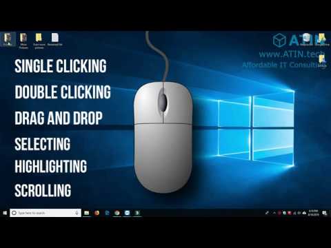 Windows Mouse basics. Right click, left click, double click and more!