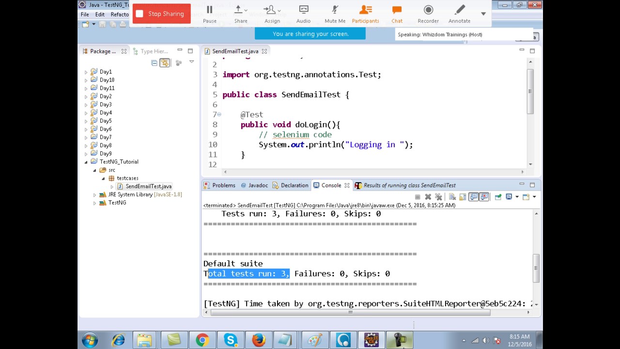 Testng With Selenium WebDriver