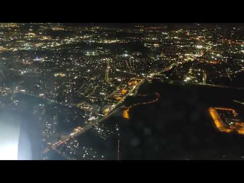 Landing in Roma Ciampino Airport . Italy