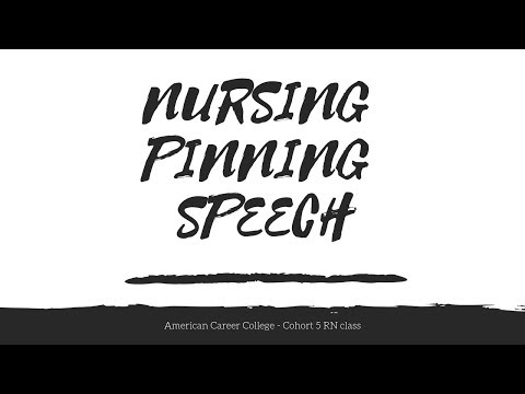 Nursing pinning speech