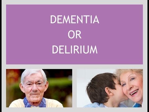 Dementia and Hospital Delirium