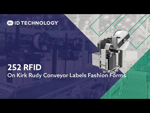 Model 252 on Kirk Rudy Applying RFID Labels Fashion Forms