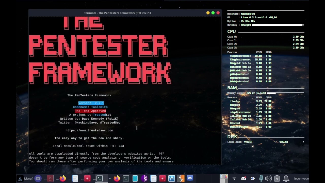 PTF - Install Tools Via Pentester's Framework - BlackArch Linux #32