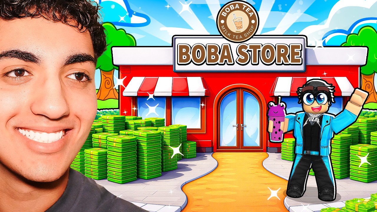 I Opened a BOBA SHOP in Roblox...