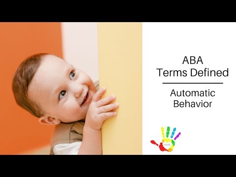ABA Terms Defined: Automatic Behavior