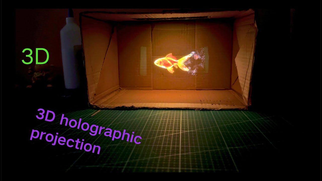 3D Stunning Hologram Projector from cardboard box | Simple DIY Hologram Projector