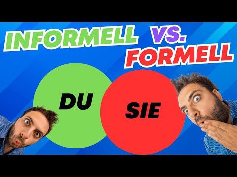 Informelle vs. formelle Sätze🎵SONG✅Du oder Sie? Formal vs. Informal Style🎓 German Learning Songs🎧