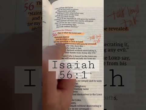 Do what is right. Isaiah 56:1
