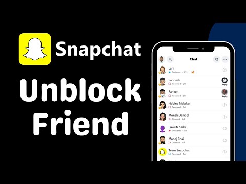 How to Unblock a Friend on Snapchat !