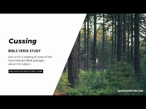 Bible Verses About Cussing