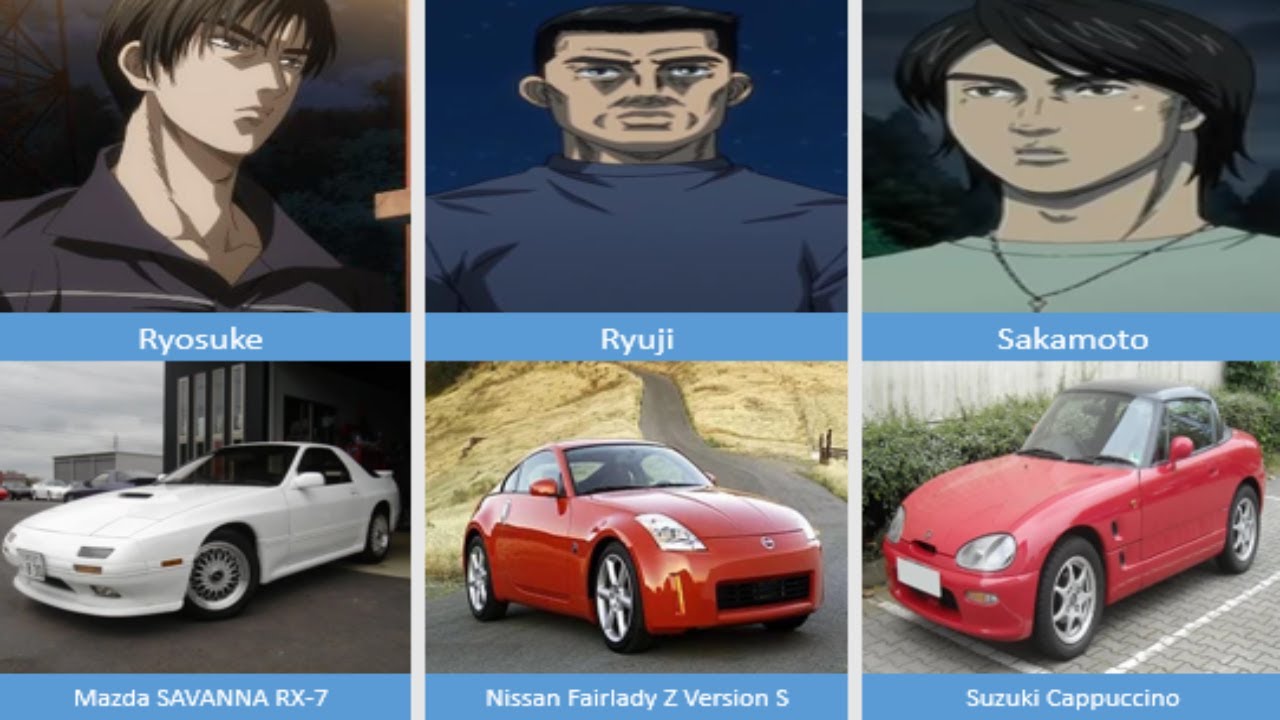 Initial D - All Characters and Cars