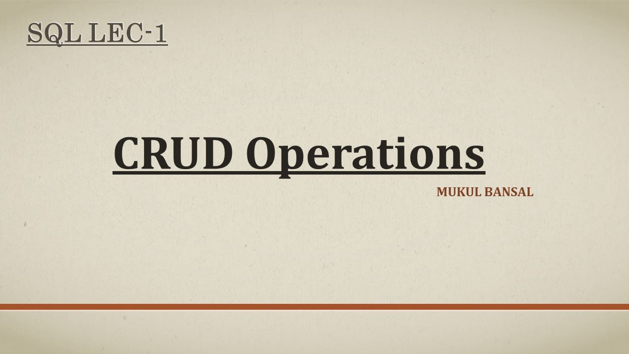 SQL- CRUD Operations!!                       #yts #viralshorts #sqlcommands
