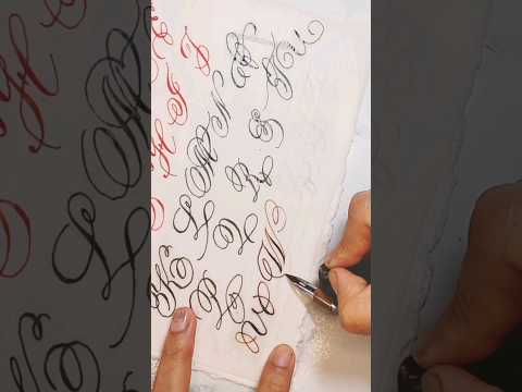 flourishing calligraphy |copperplate calligraphy |flourished