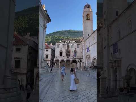 This is why Dubrovnik is so crowded & expensive #dubrovnik #croatia #montenegro