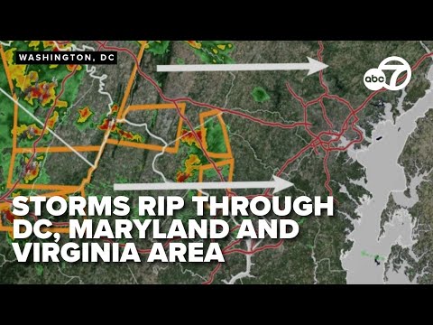 Severe storms rip through DC, Maryland and Virginia region