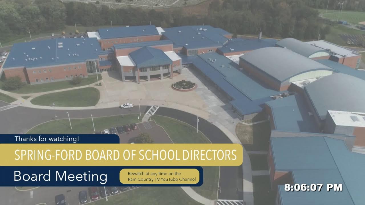 Spring-Ford Board Meeting - March 23, 2026