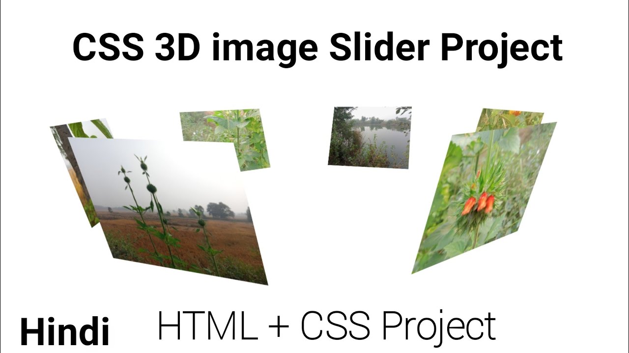 Amazing 3D image slider Project with CSS only