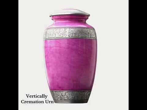Royal Pink Ceramic Urn for Ashes Cremation Urn for Ashes Burial Container for Human remains