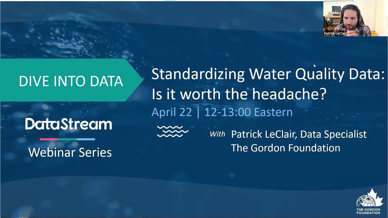 Dive Into Data Webinar Series: Standardizing Water Quality Data: Is it worth it?