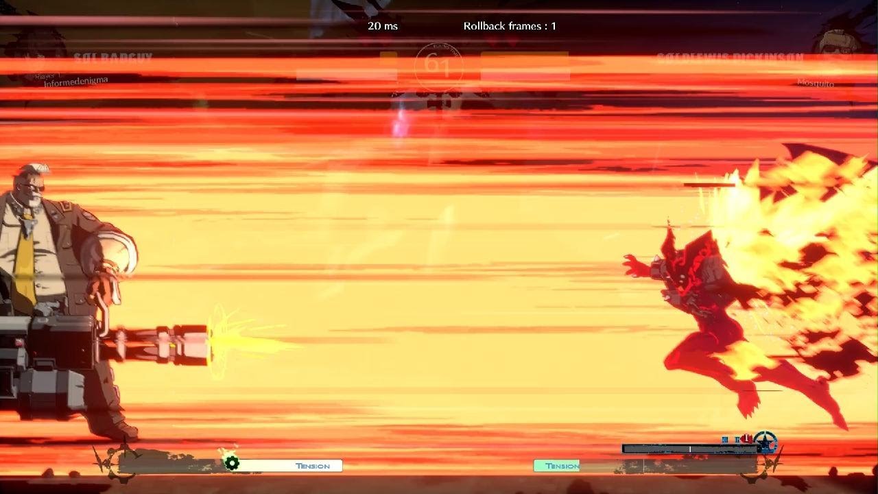 Goldlewis vs Sol's dragon install |Guilty Gear Strive