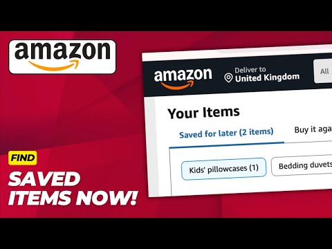 Fix Issue Can’t Find Amazon Save For Later List | How To Find Saved For Later Items On Amazon - 2025