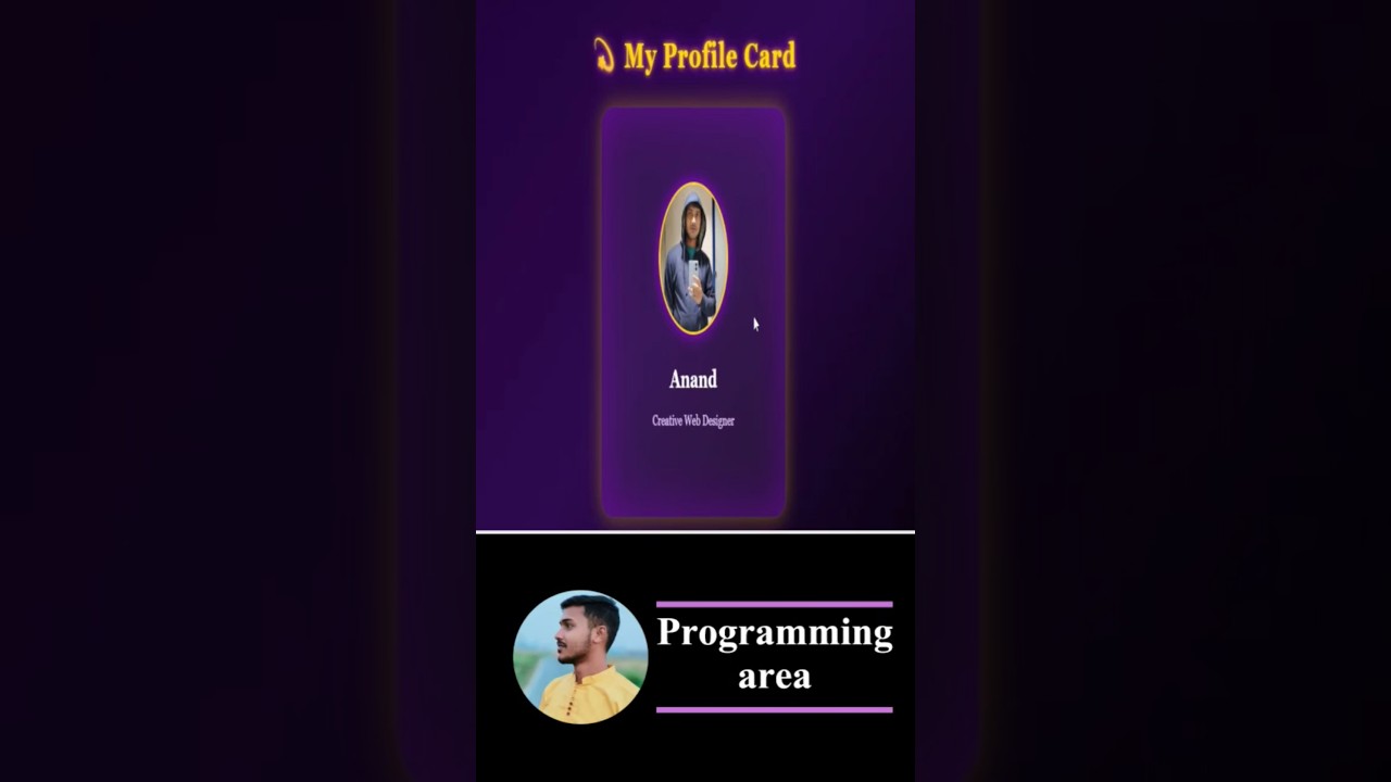 profile card #css #frontendcourse #webdesign #html #programmer #codingisfun #programmers #bhojpuri