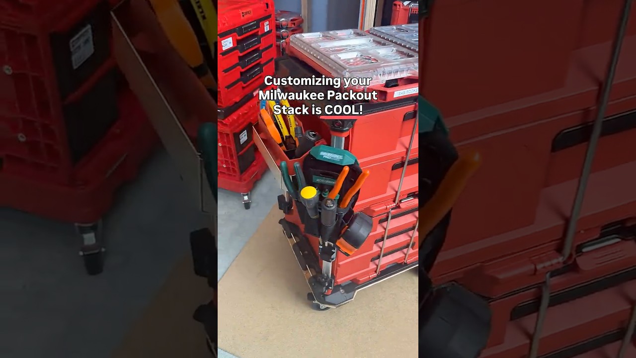 Ultimate Milwaukee Packout Attachment Upgrade! Low Profile Wall Brackets #toolorganization