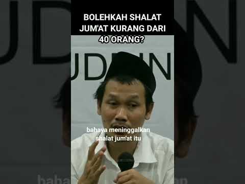 Hukum Shalat Jum'at kurang dari 40 Orang