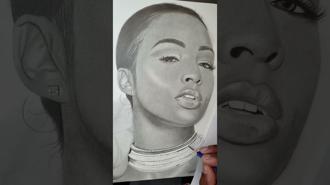 Desenhando um Rosto Realista - parte 2 #desenho #drawing  #desenhorealista #art   #desenhosalápis