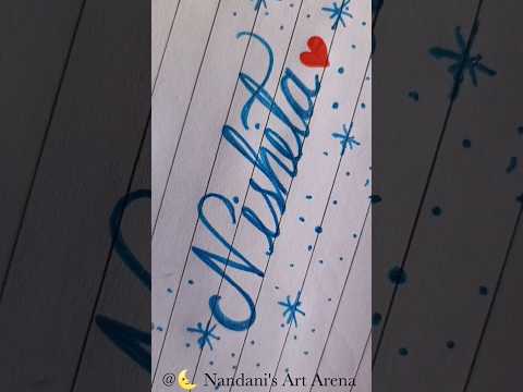 Nishita Name Art #shorts #ytshorts