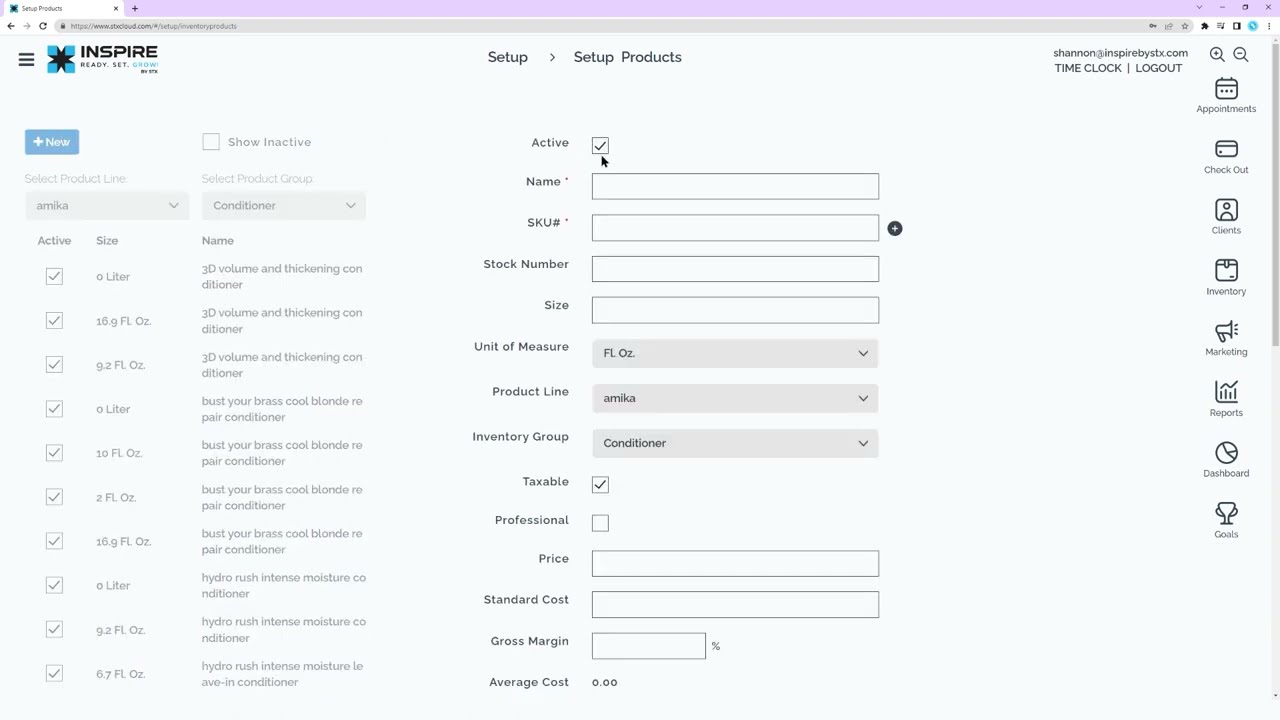 {Setup} Products