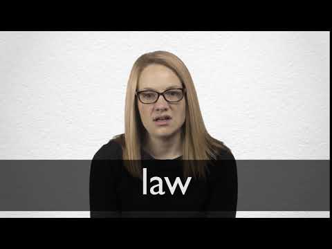 How to pronounce LAW in British English
