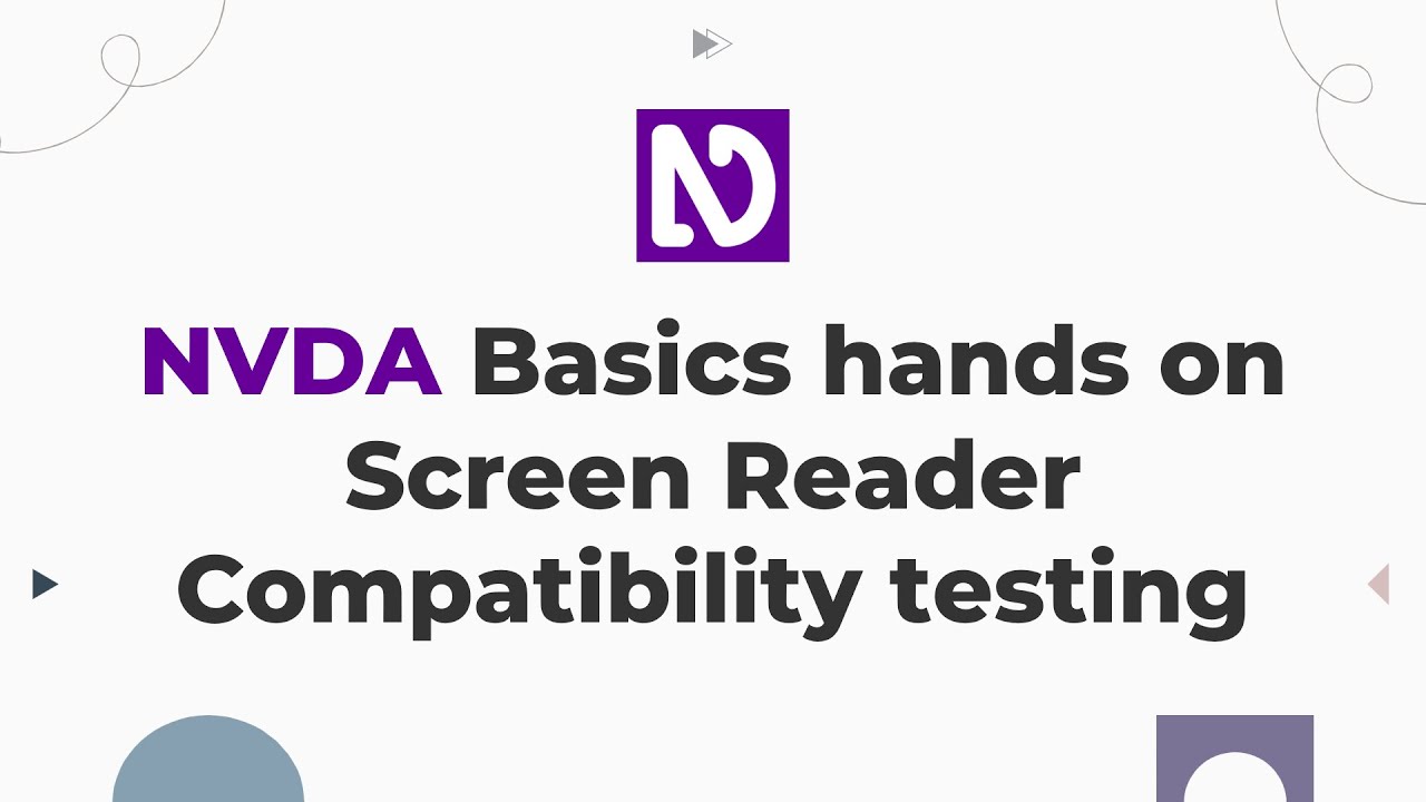 NVDA Screen Reader Tutorial: How to Use It for Accessibility Testing