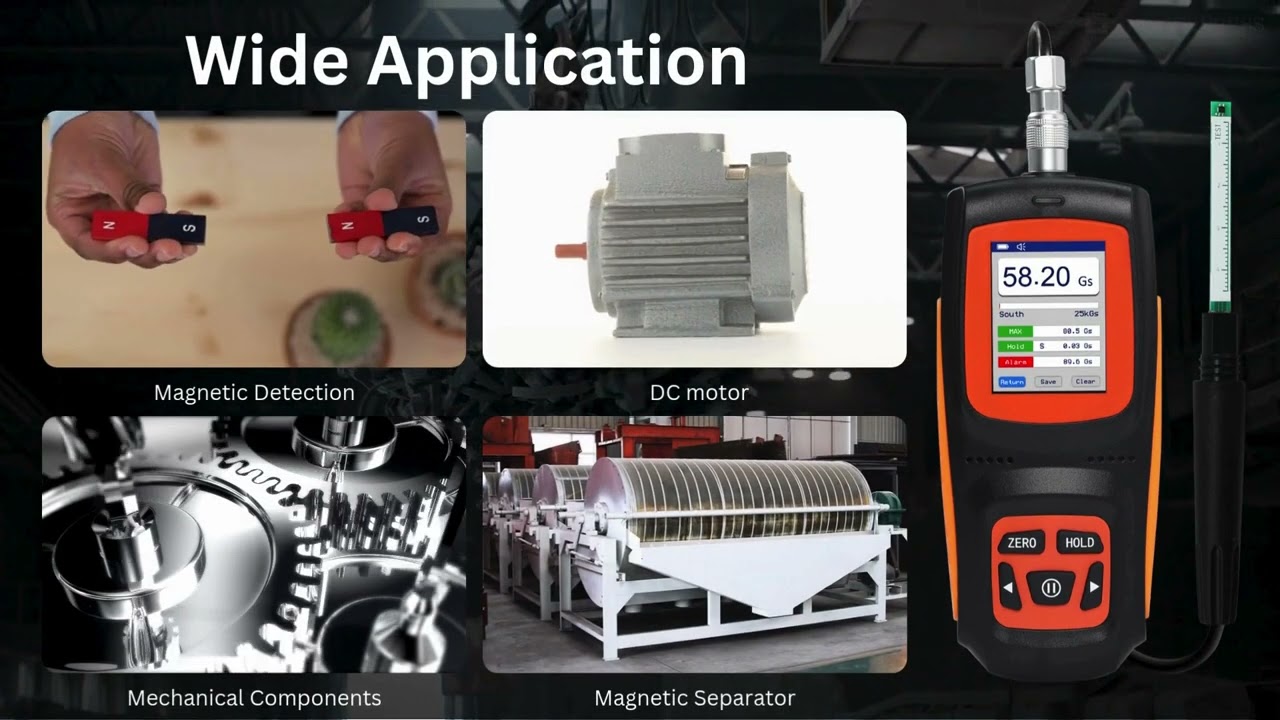 EMF‑456 Gauss Meter | Portable Magnetic Field Tester with Data Logging