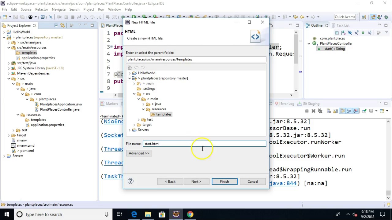 Create a Controller for Spring Boot Web Application