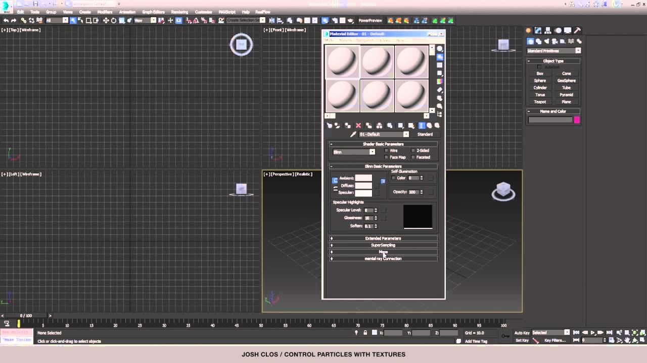 3ds Max tutorial: Control particles with textures: Part 1