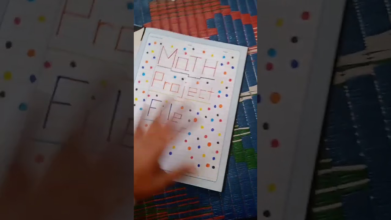Maths project file || Math file ideas for class 8