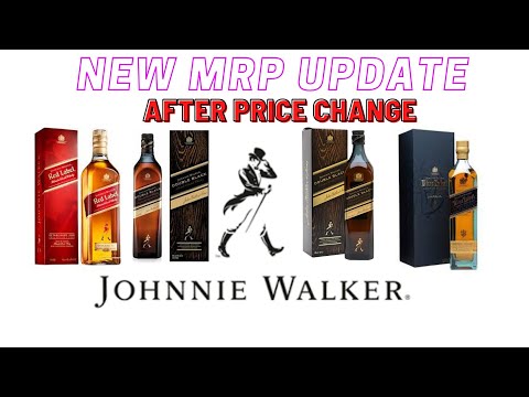 New MRP After Price Change Johnnie Walker NEW MRP- Red Label Black Label Double Black Gold Label