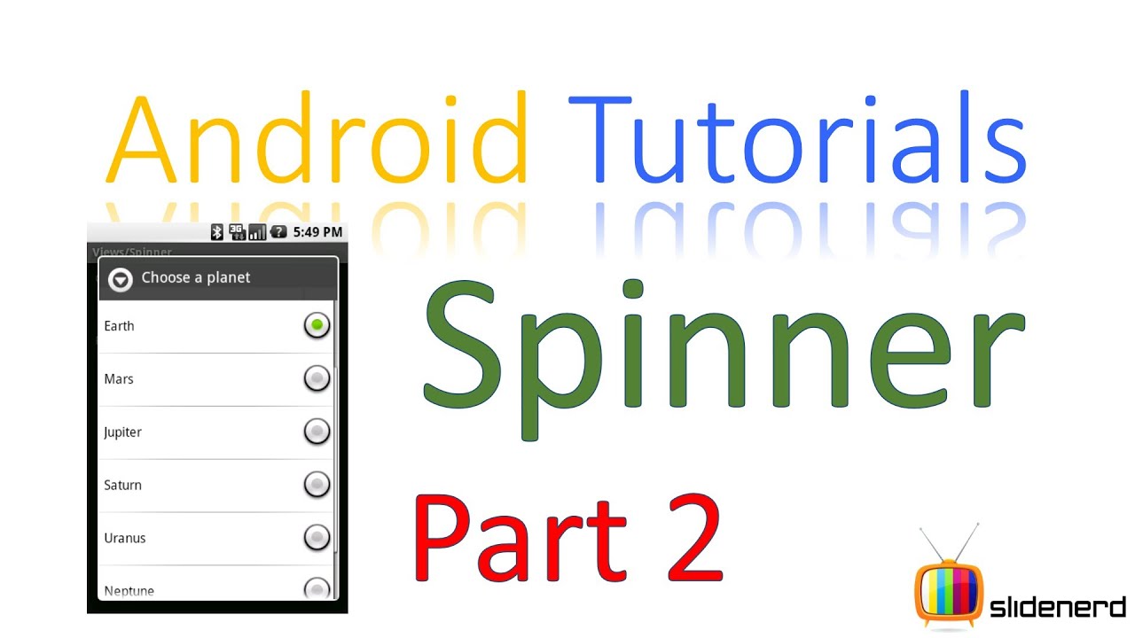 105 Android Spinner Example |
