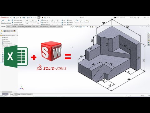 How to design a model using excel sheet | Design Table in Solidworks | Nozzle Design by Excel