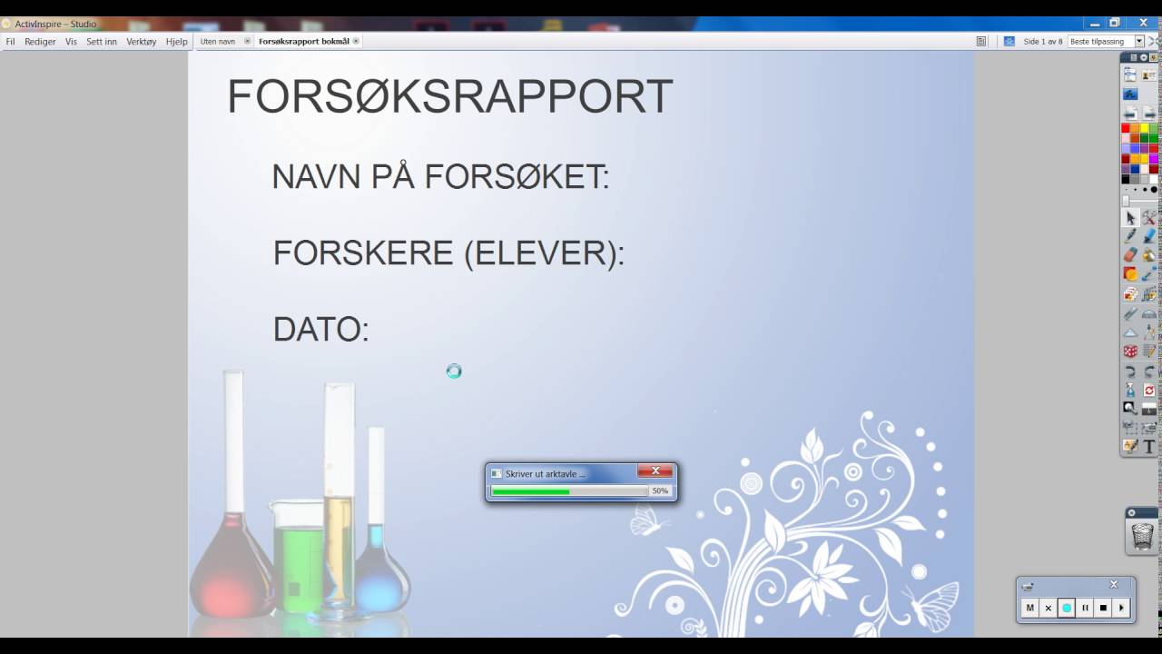 Lagre ActivInspire-fil som PDF